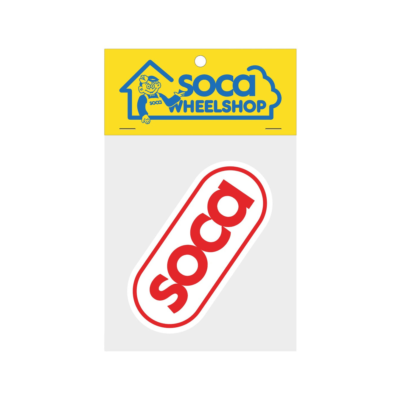 SOCA Logo Red Sticker – SOCA Wheels